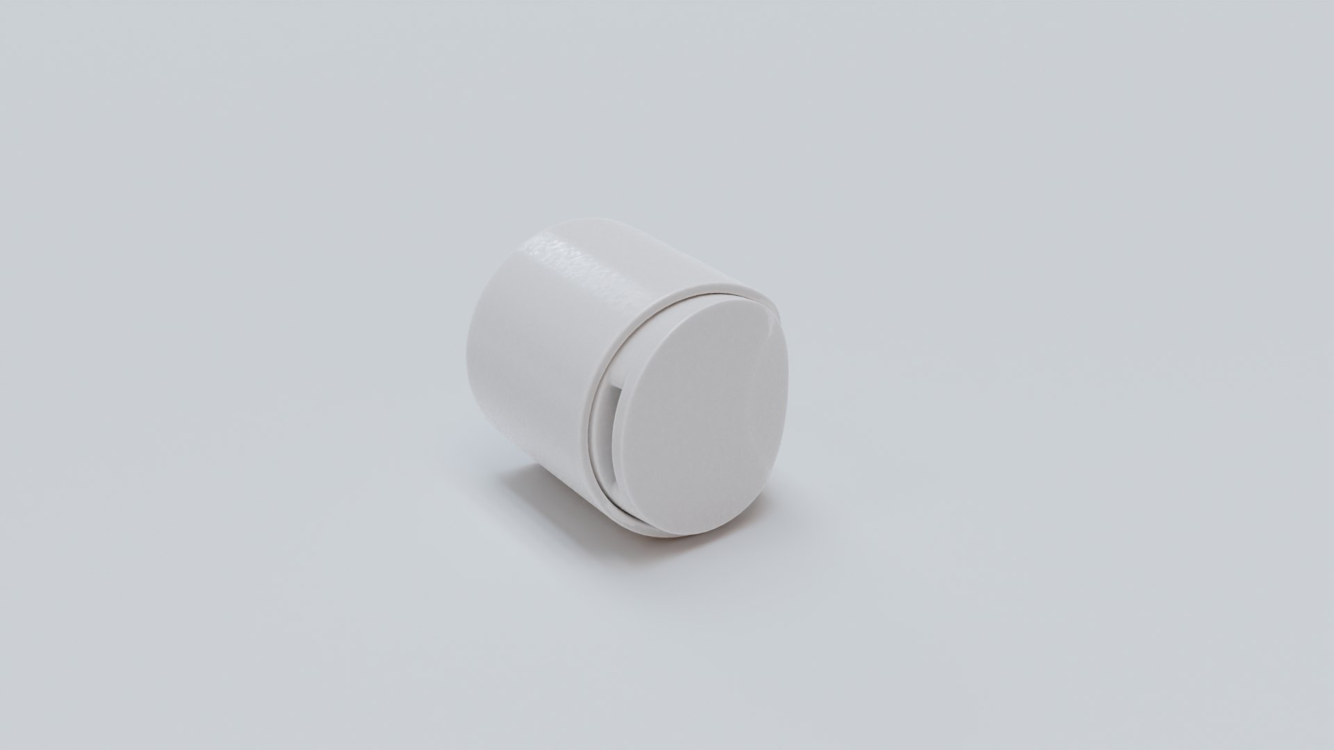 White Disk Top Cap Model - TurboSquid 2133087
