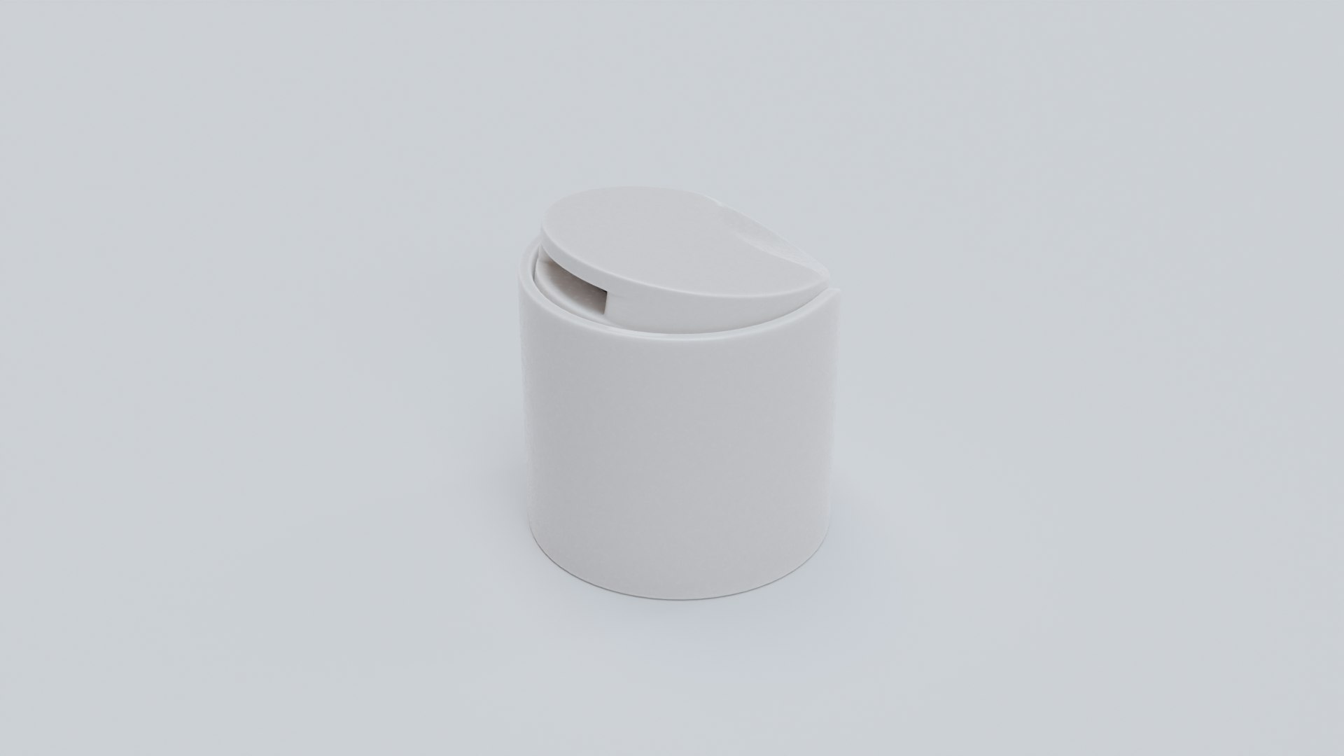 White Disk Top Cap Model - TurboSquid 2133087