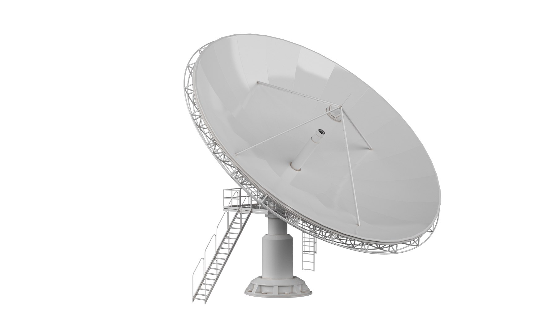 3d Model Big Dish Antenna
