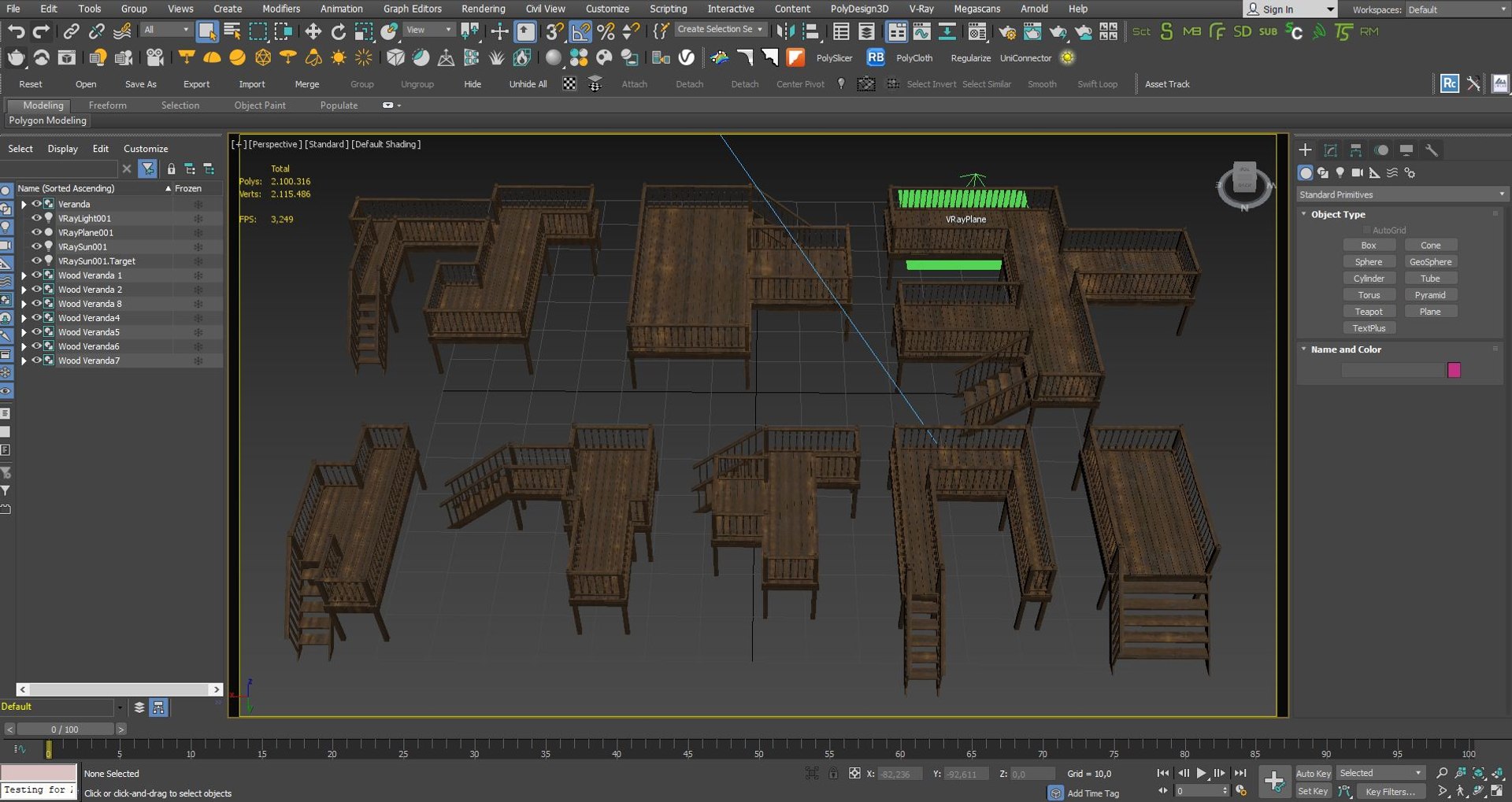 3D Wood Veranda Collections Model - TurboSquid 2136897