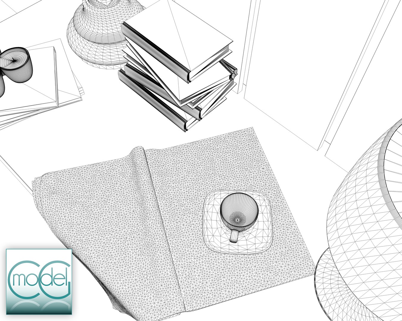 3d model object interior set