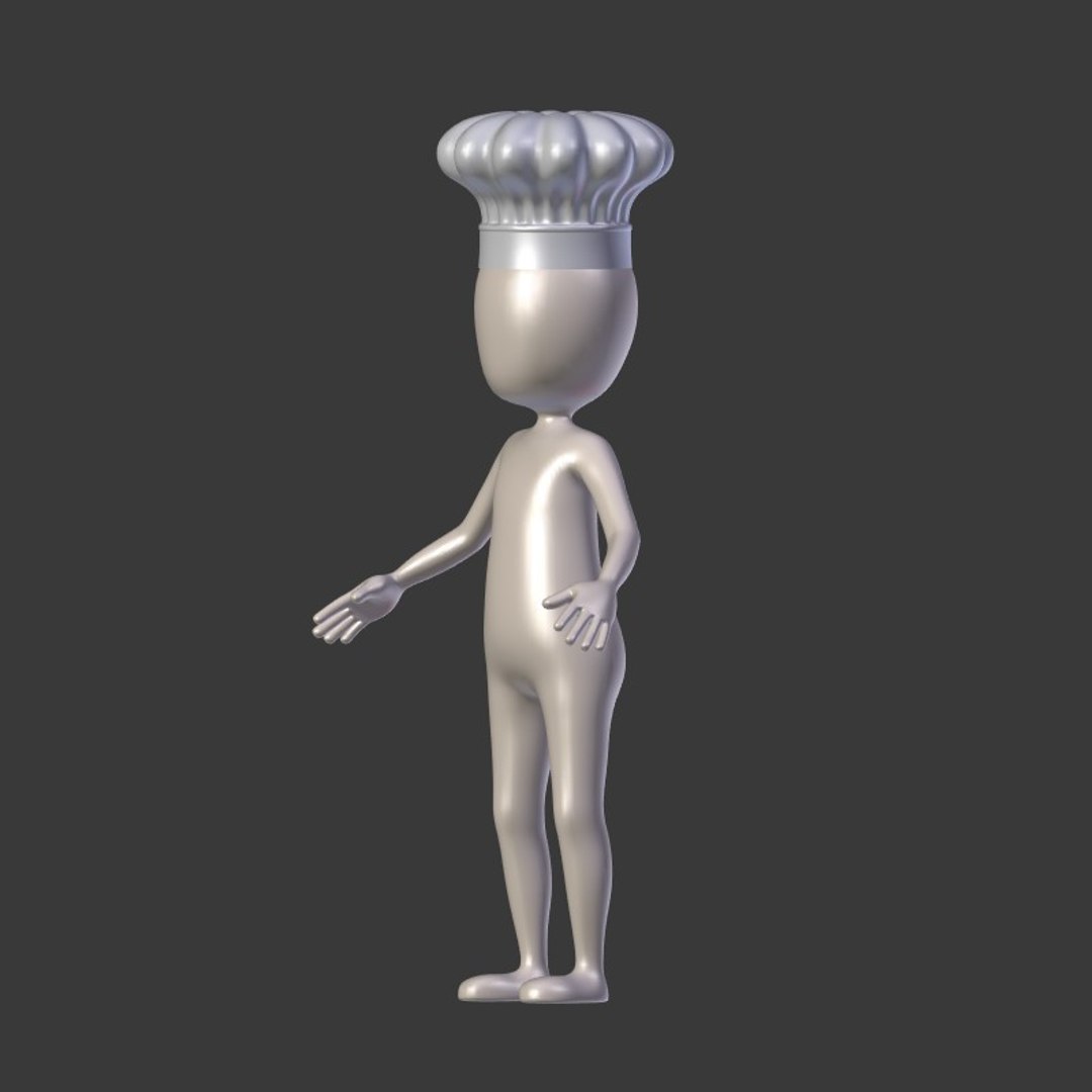 Cartoon chef 3D model - TurboSquid 1390659