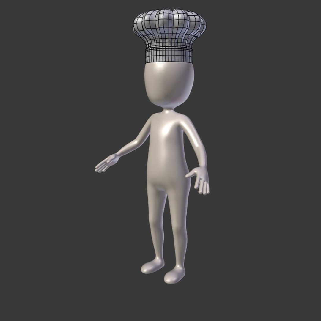 Cartoon chef 3D model - TurboSquid 1390659