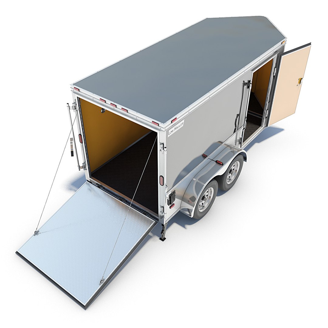 Closed Cargo Trailer 3ds