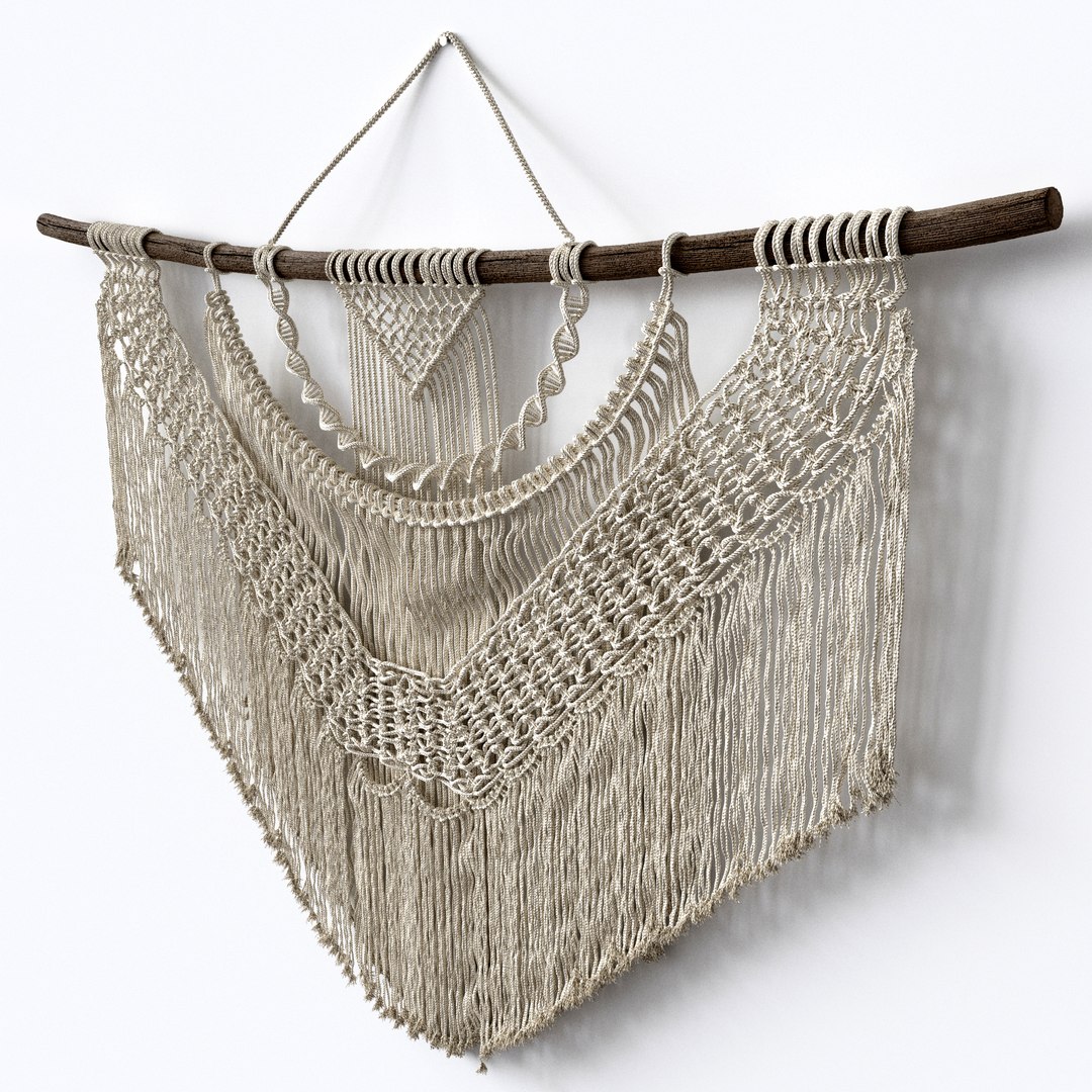 3D Macrame Panno Decor - TurboSquid 1750951