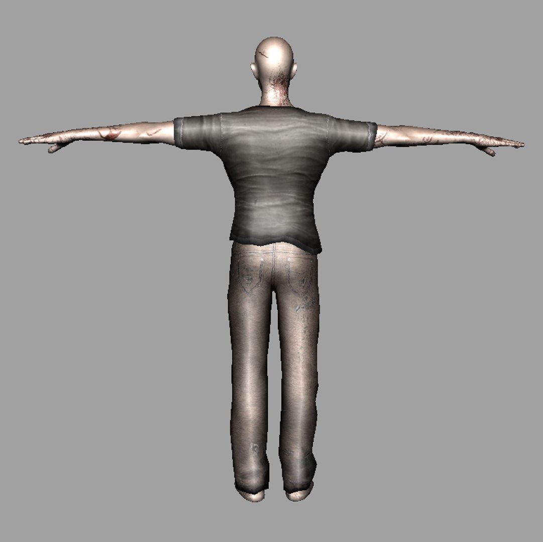 Zombie Character Scary 3d Model