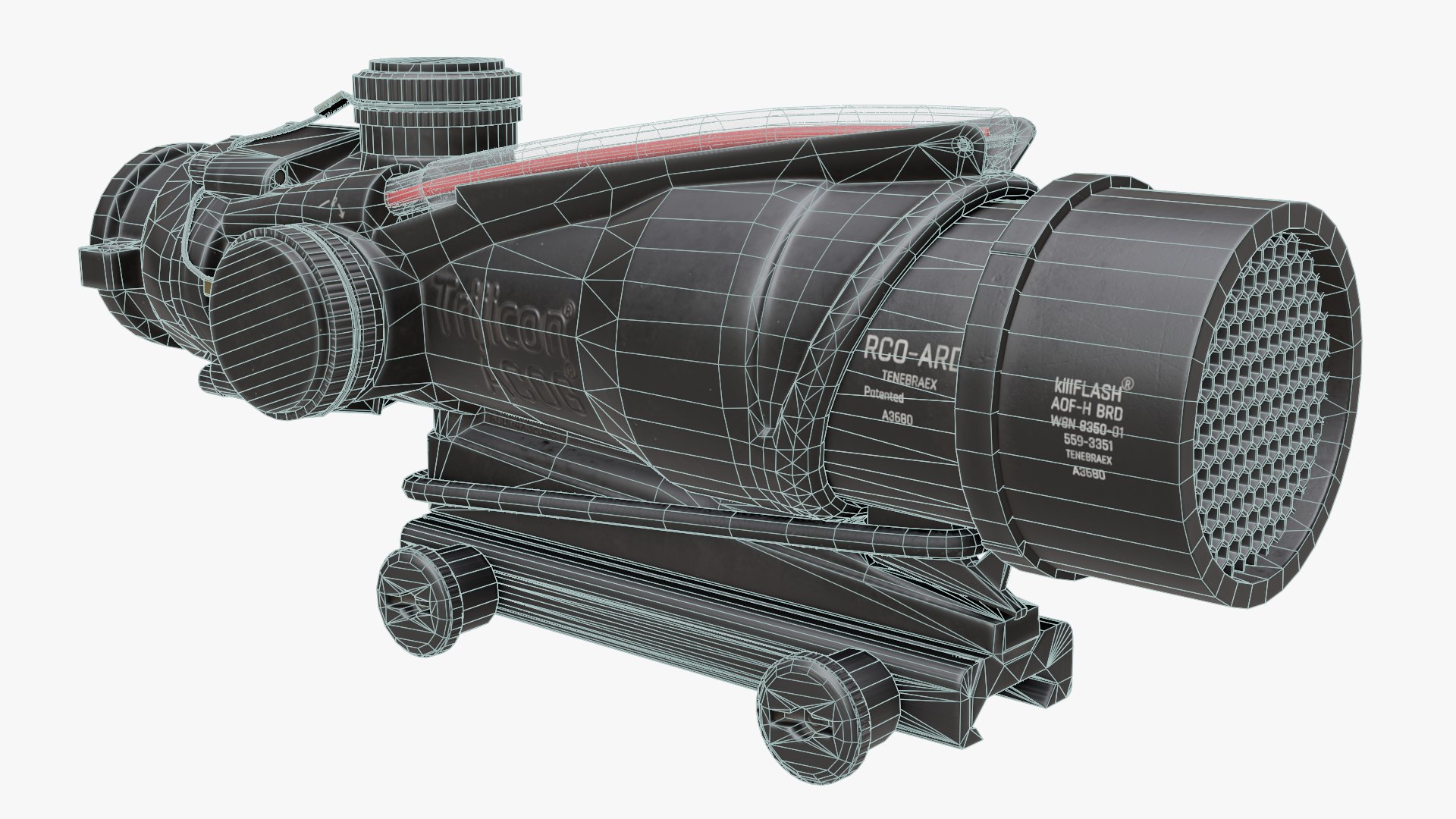 Trijicon ACOG TA01 4x32 KillFLASH 3D - TurboSquid 2277409