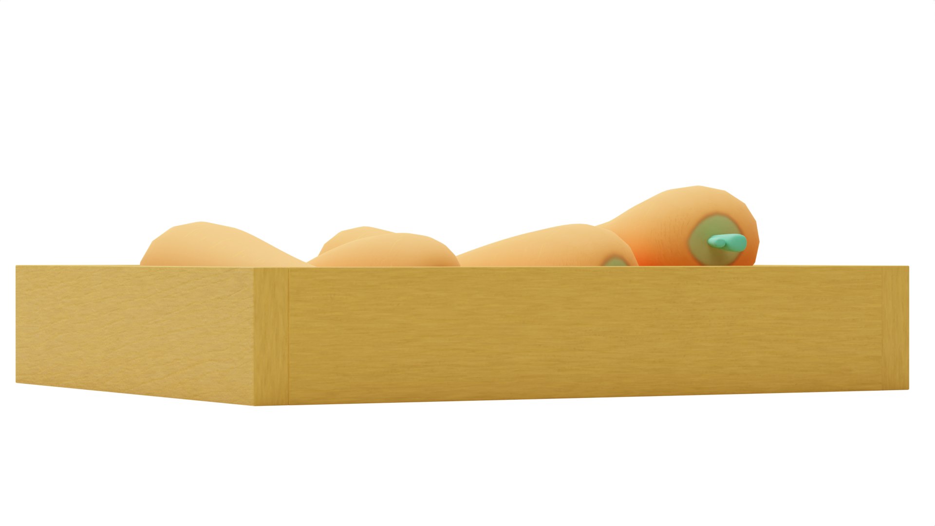Carrots In Box Model - TurboSquid 2172274