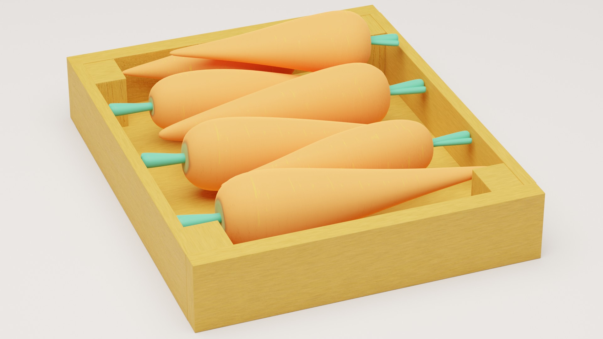 Carrots In Box Model - TurboSquid 2172274