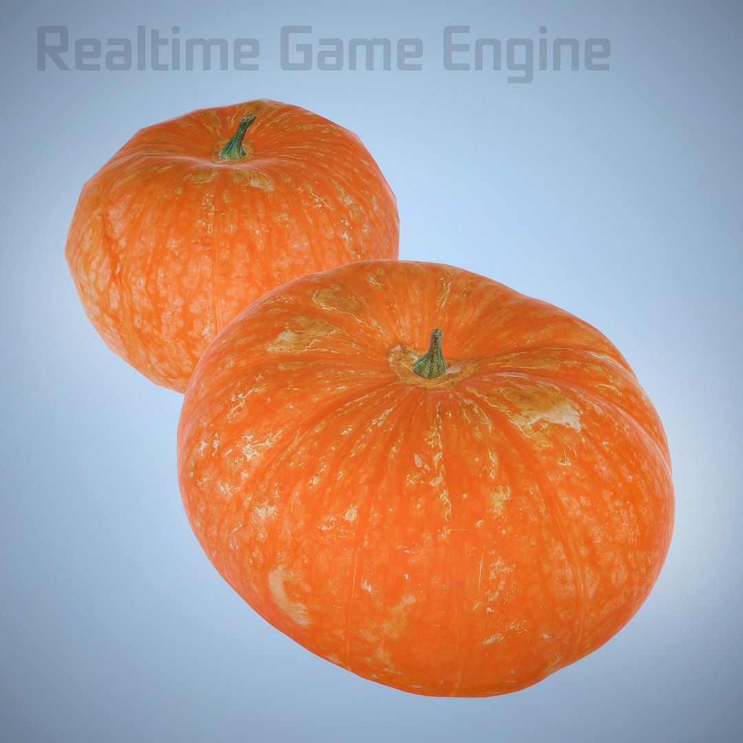 hd scaned pumpkin polys 3d model