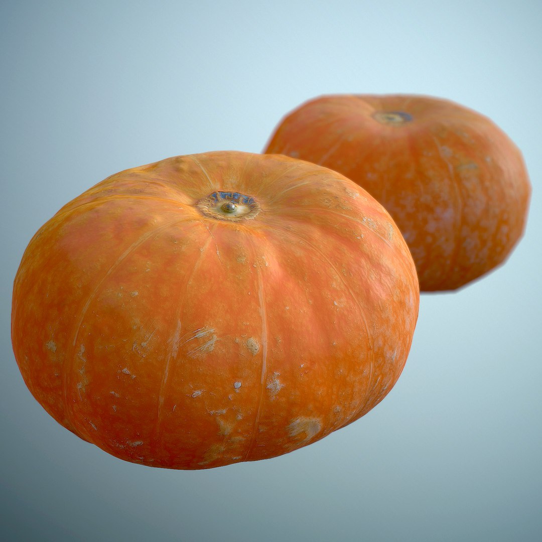 hd scaned pumpkin polys 3d model