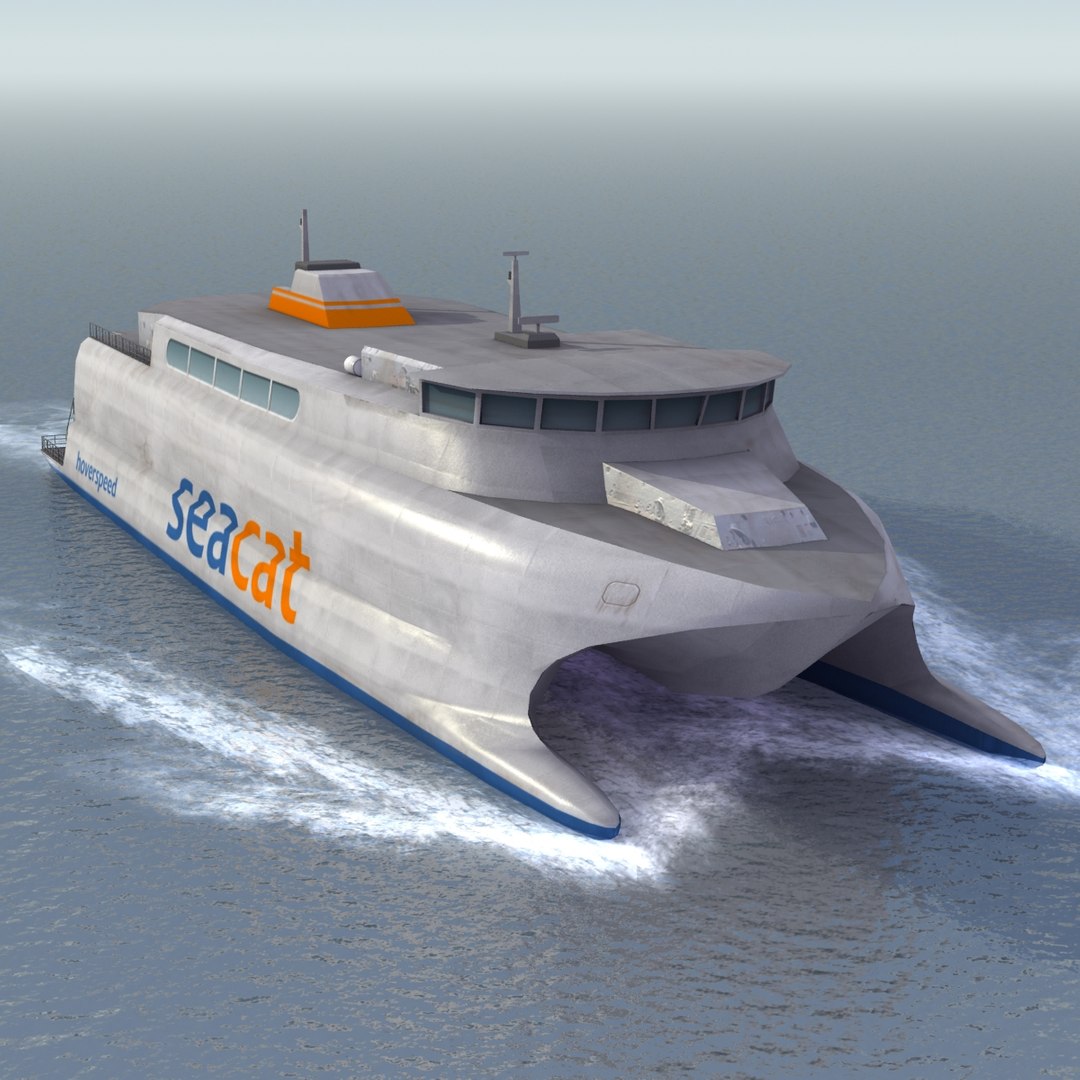 Seacat Ferry 3d Model