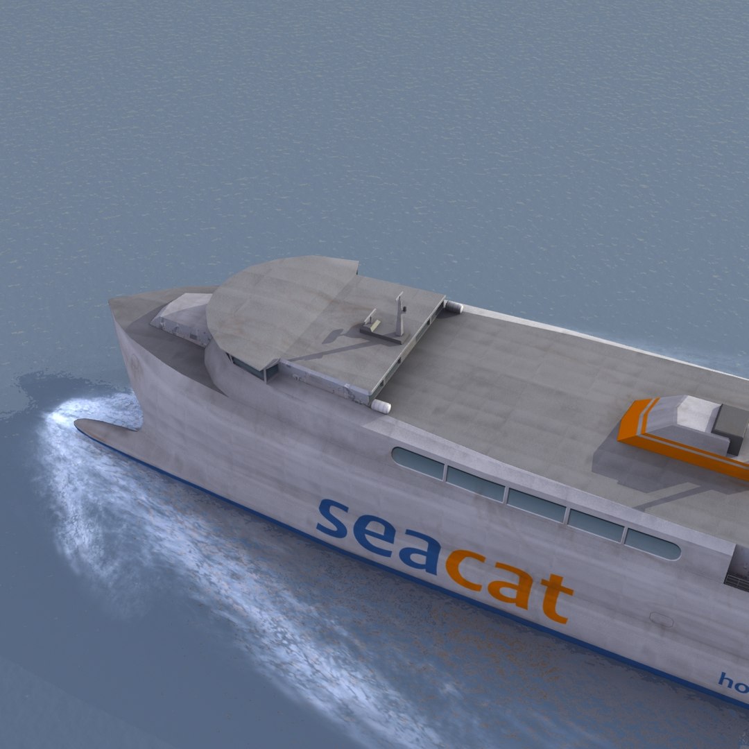 Seacat Ferry 3d Model