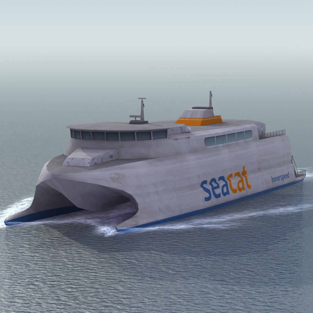 Seacat Ferry 3d Model