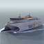 Seacat Ferry 3d Model