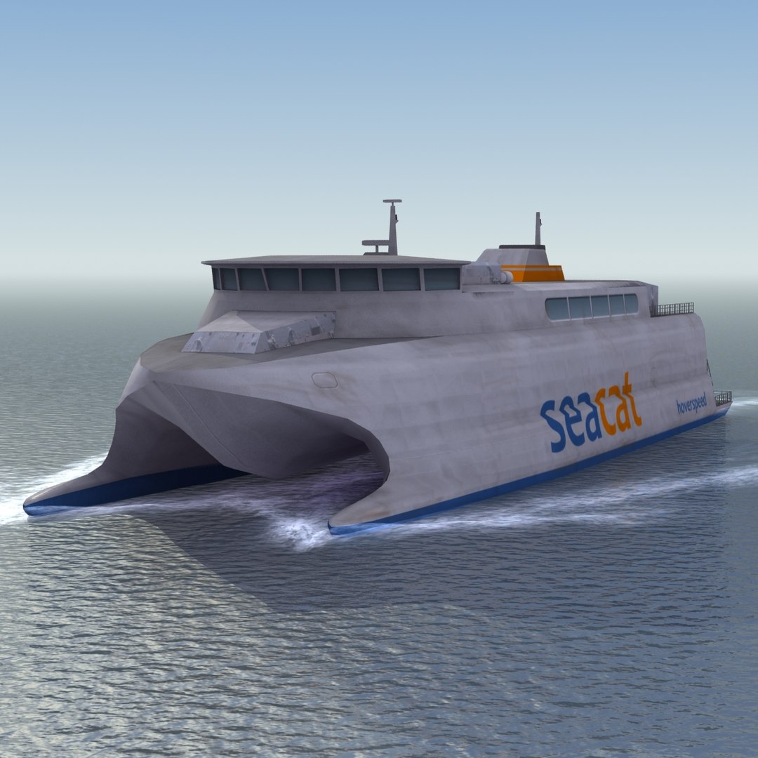 Seacat Ferry 3d Model