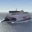 Seacat Ferry 3d Model