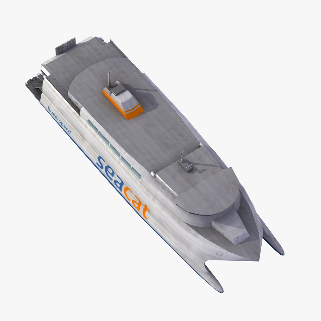 Seacat Ferry 3d Model