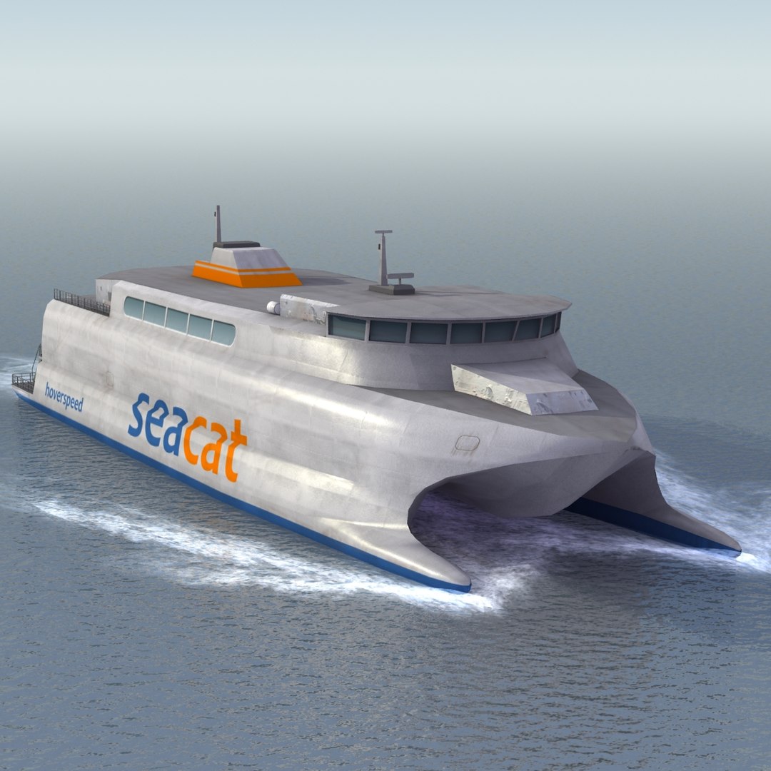 Seacat Ferry 3d Model