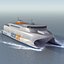 Seacat Ferry 3d Model