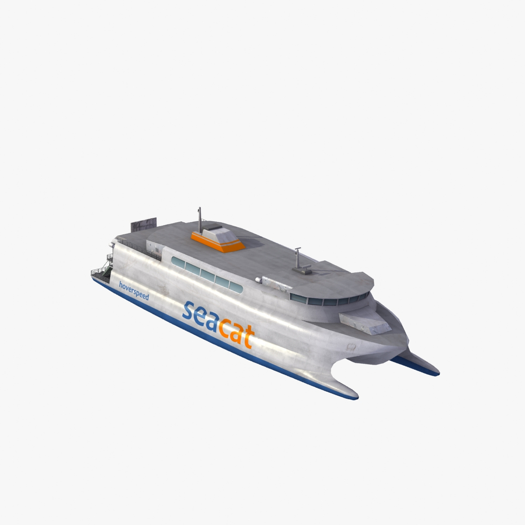 Seacat Ferry 3d Model