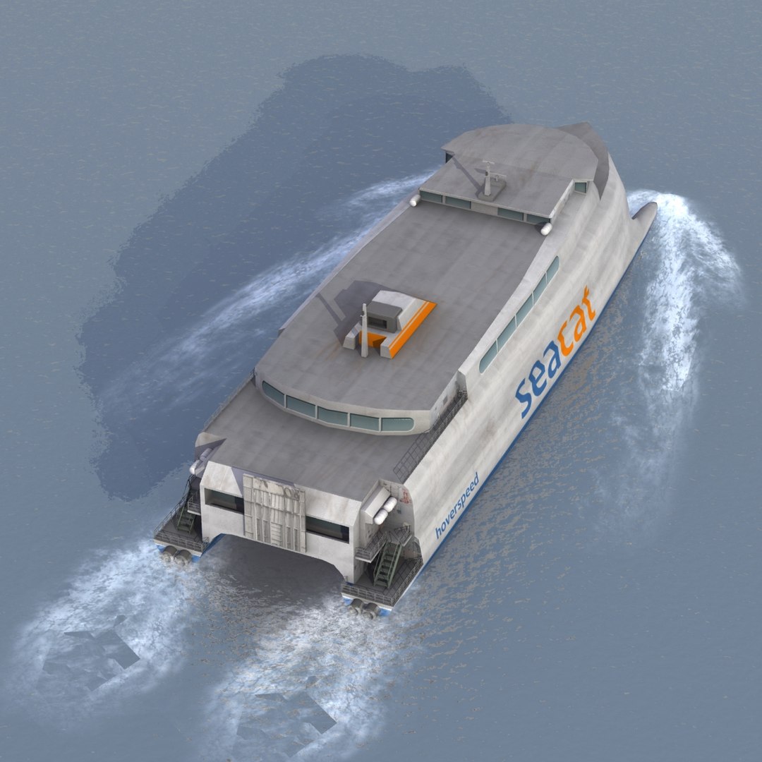 Seacat Ferry 3d Model