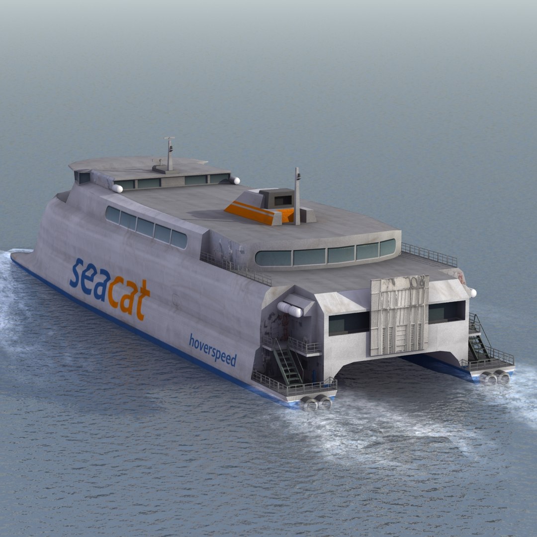 Seacat Ferry 3d Model