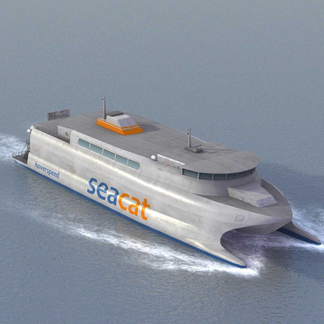 Seacat Ferry 3d Model