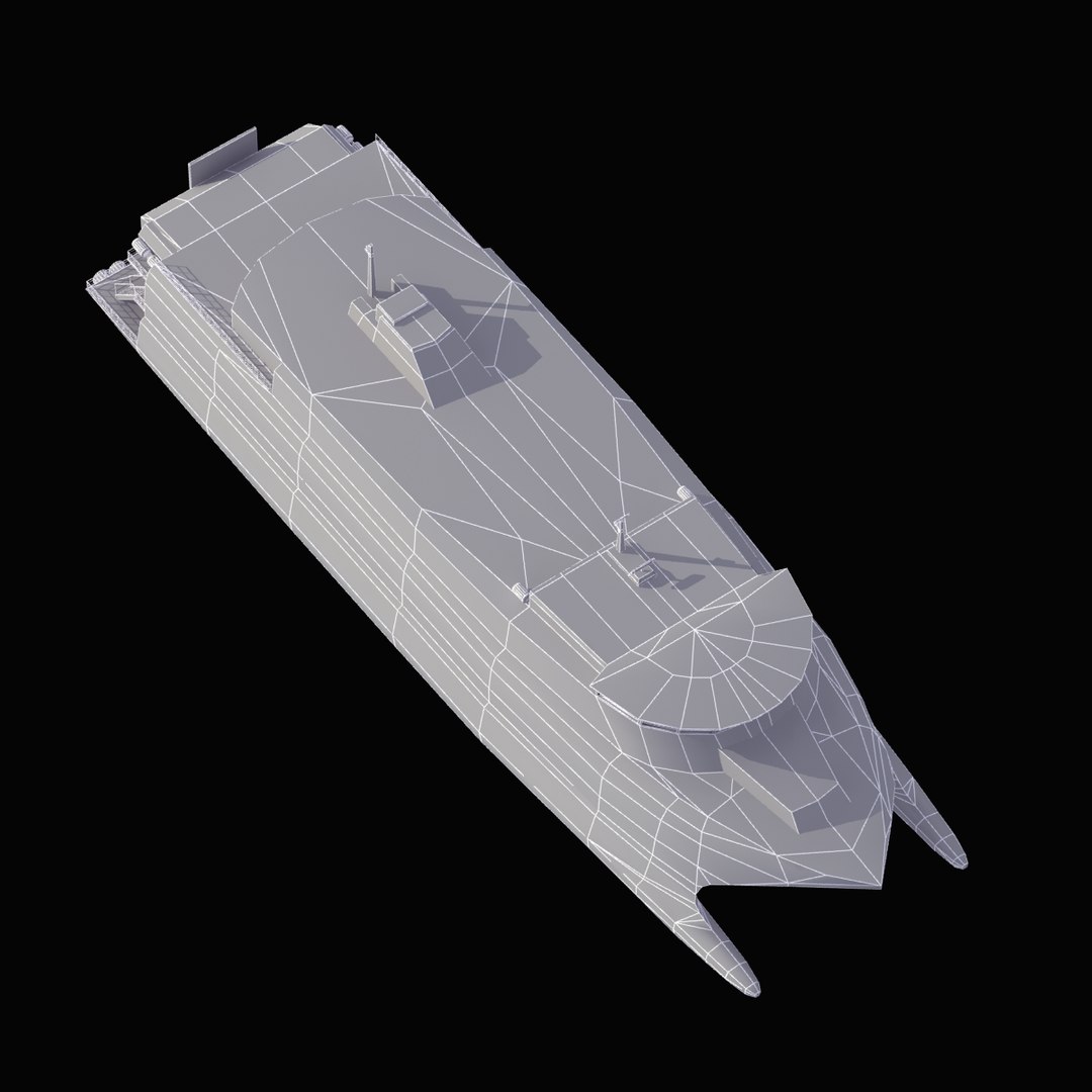 Seacat Ferry 3d Model