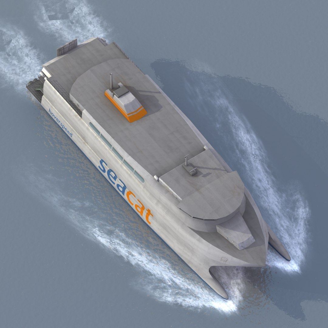 Seacat Ferry 3d Model