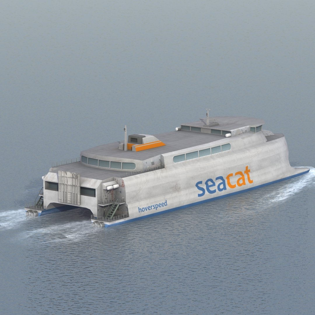 Seacat Ferry 3d Model