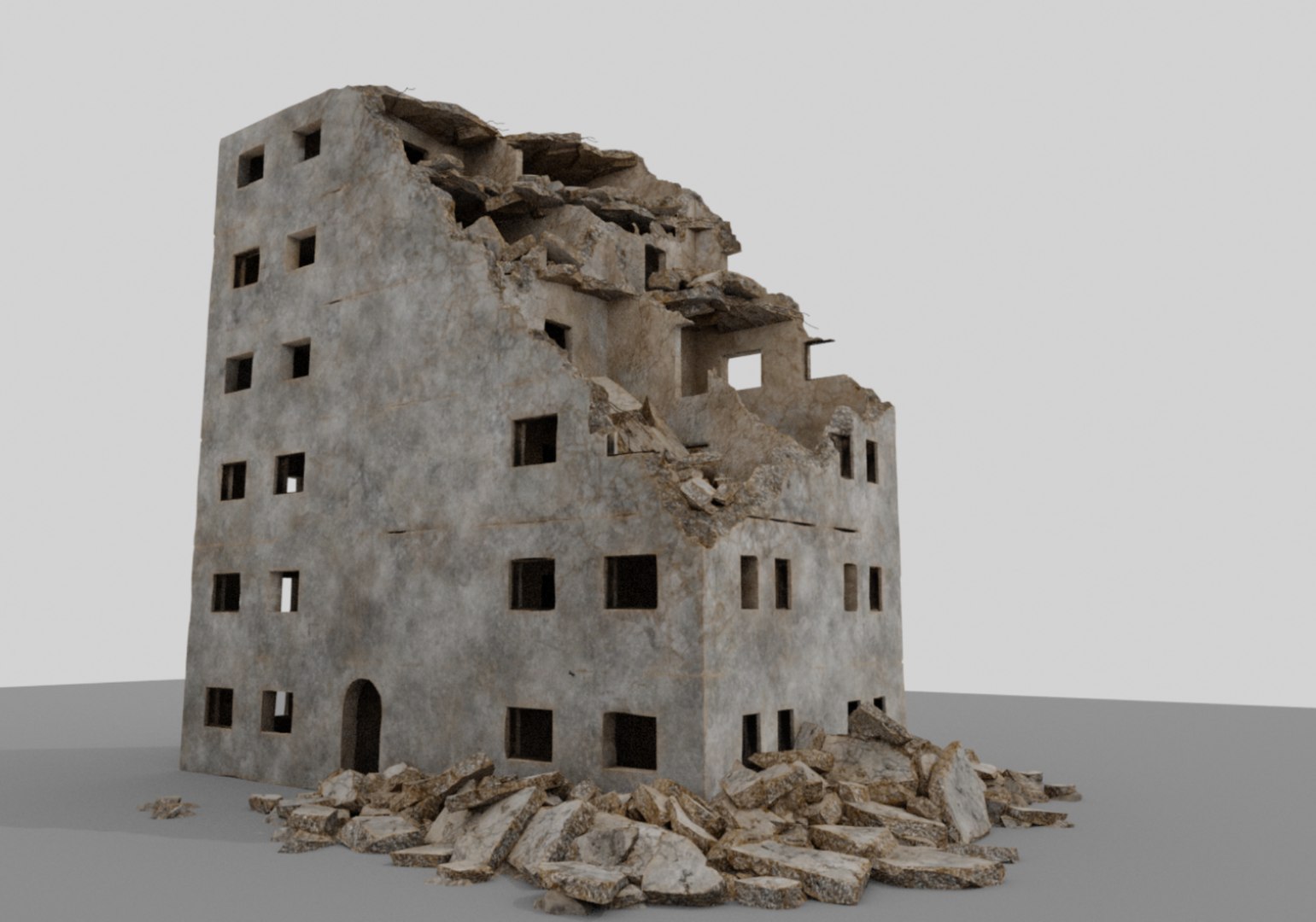 3D model building ruins - TurboSquid 1690734