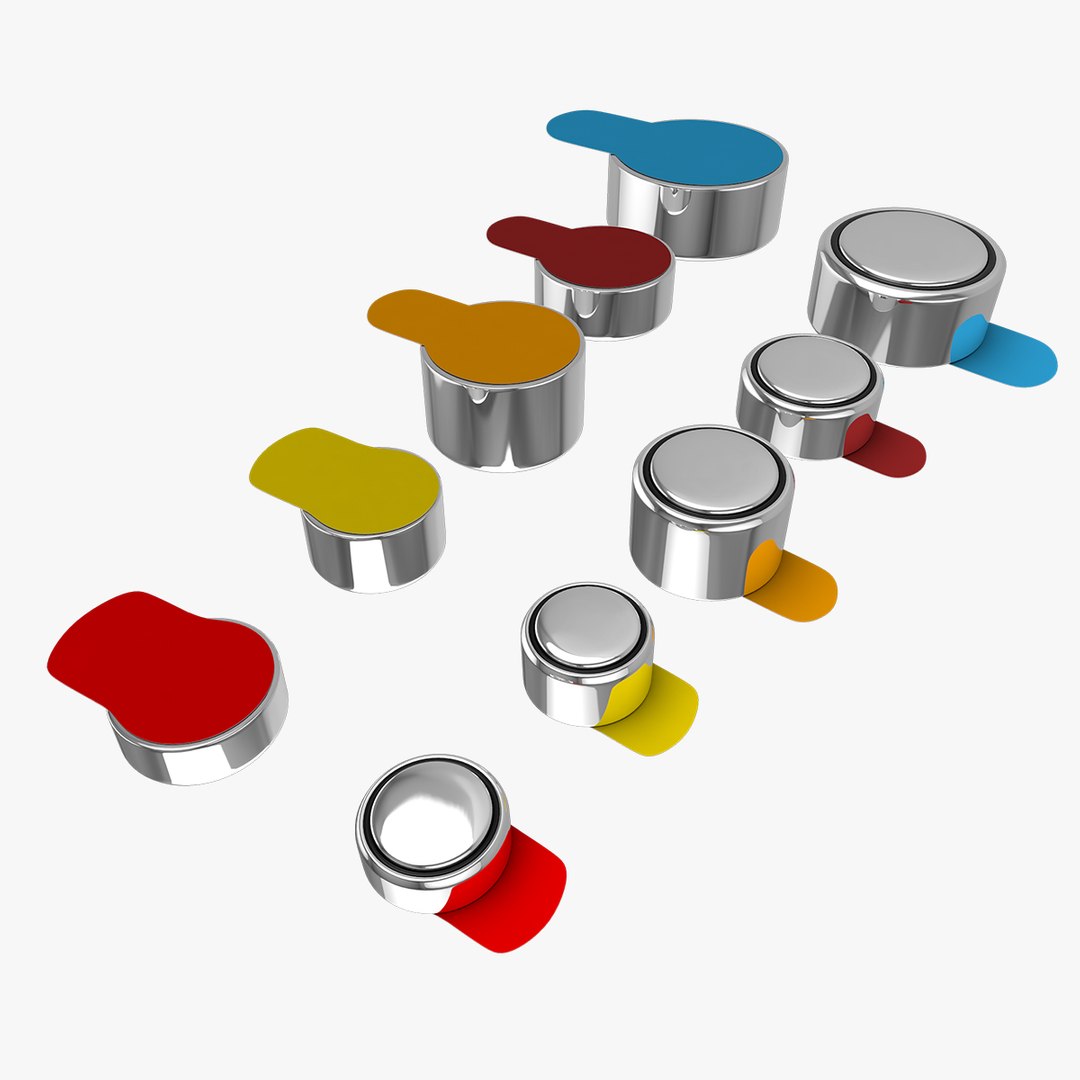 ALL Size Zinc Air Battery Cells 3D Model - TurboSquid 2080469