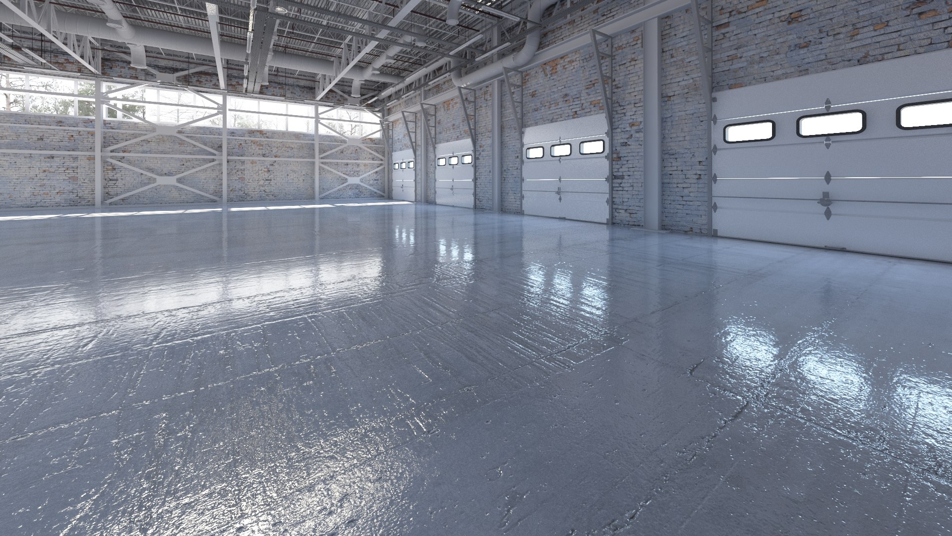 3D Empty Warehouse Interior 2 Model - TurboSquid 2014977