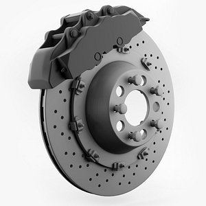 brembo racing caliper 3d obj