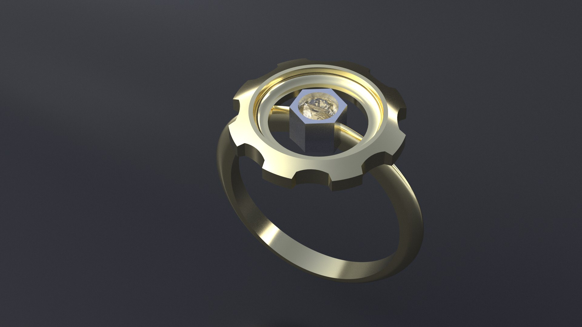 Clockkwork Ring With Gem For CNC Or3D Print Model 3D Model - TurboSquid ...