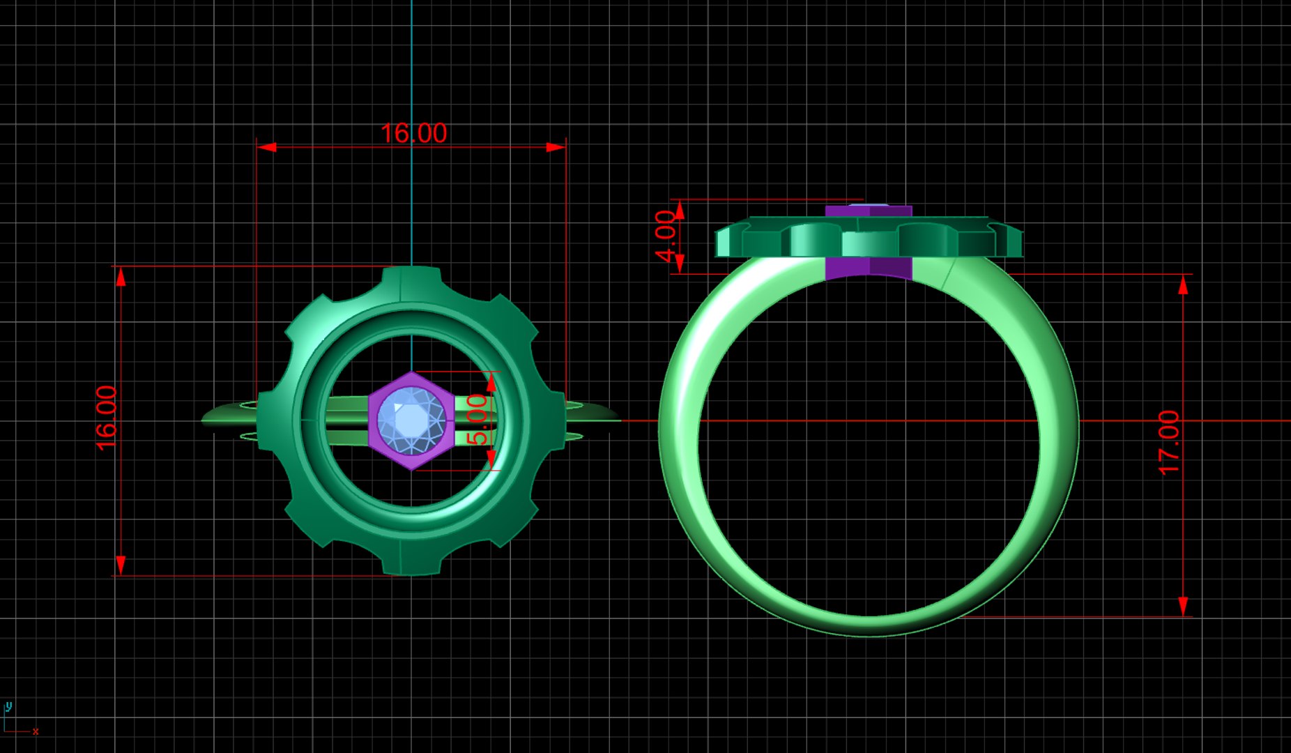 Clockkwork Ring With Gem For CNC Or3D Print Model 3D Model - TurboSquid ...