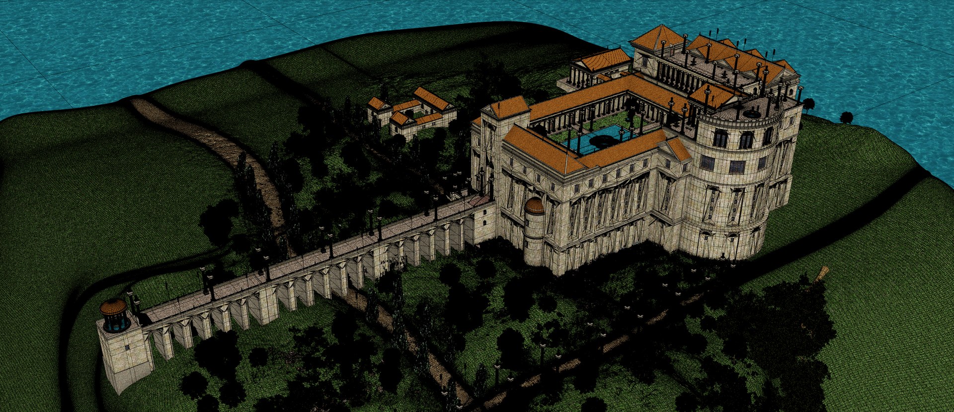 Villa Jovis Capri Environment 3D Model - TurboSquid 2326226