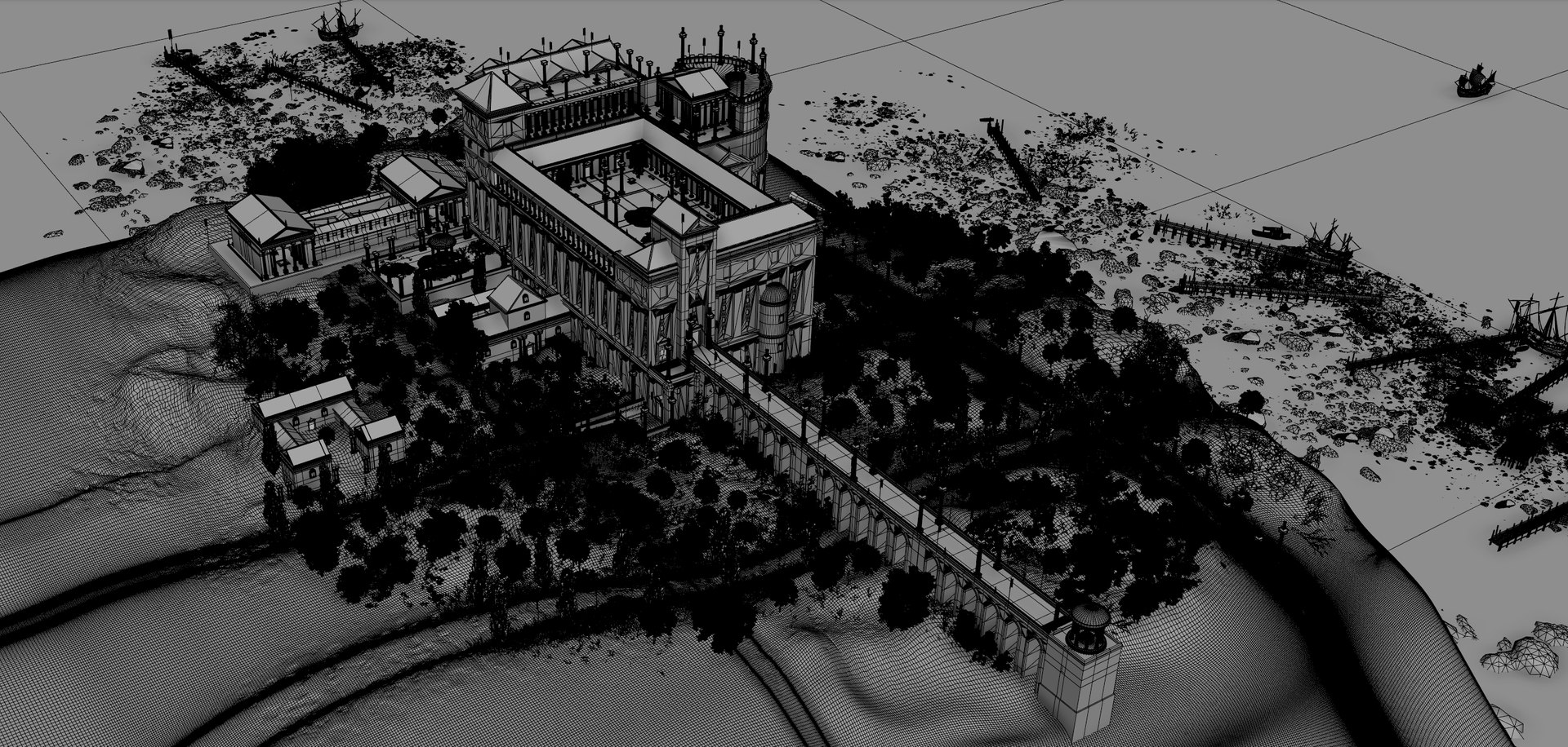 Villa Jovis Capri Environment 3D Model - TurboSquid 2326226