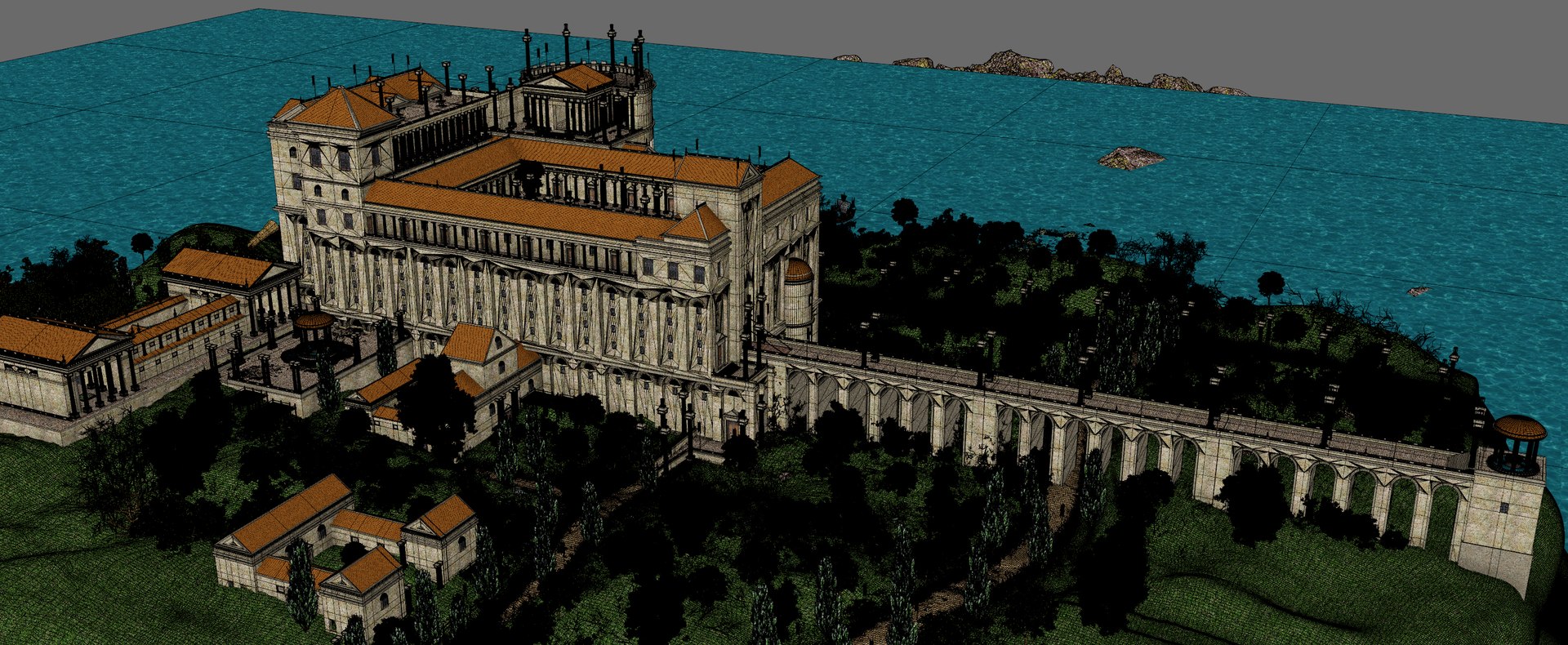 Villa Jovis Capri Environment 3D Model - TurboSquid 2326226