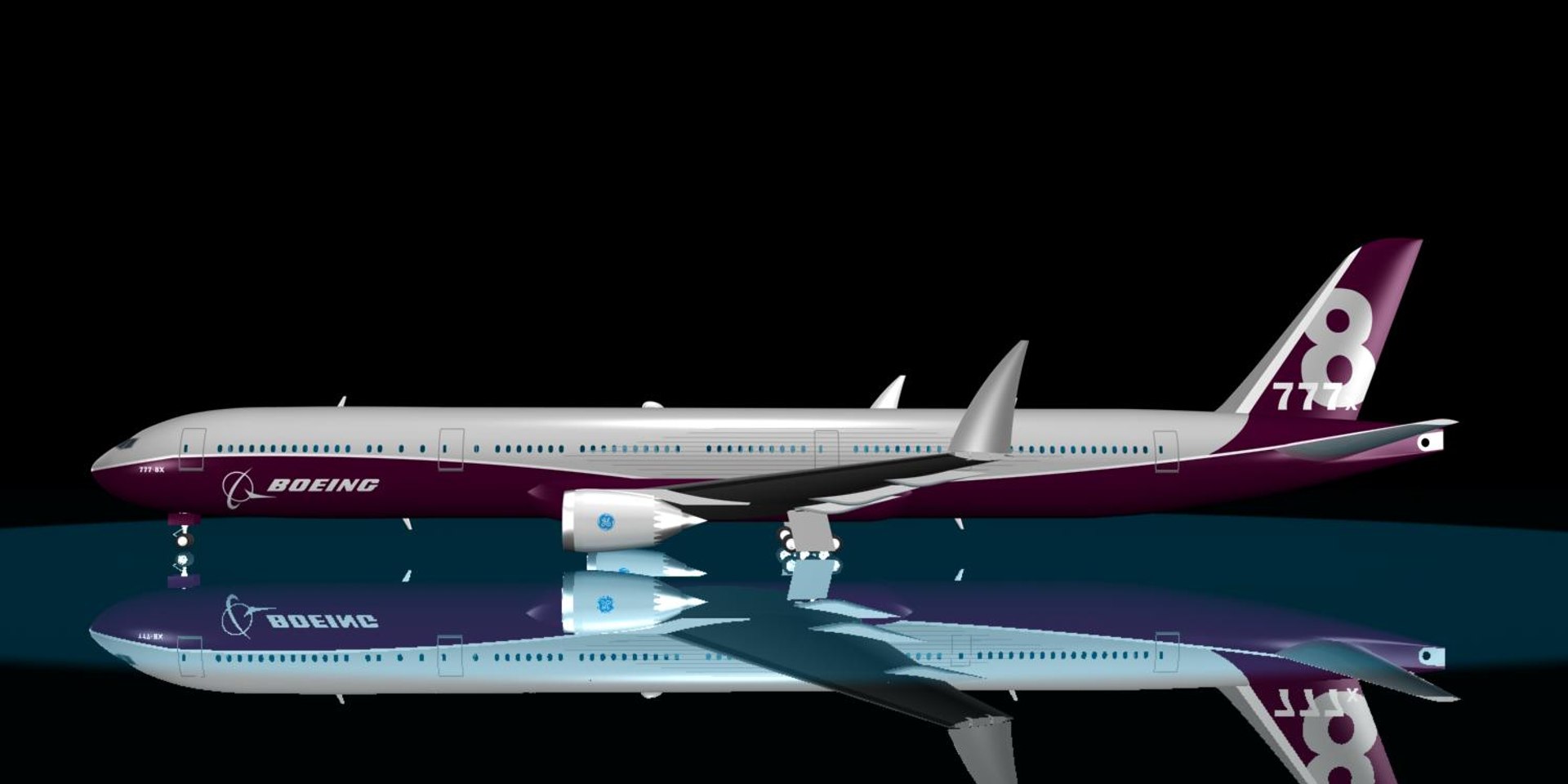 Boeing 777-8x 3d Model