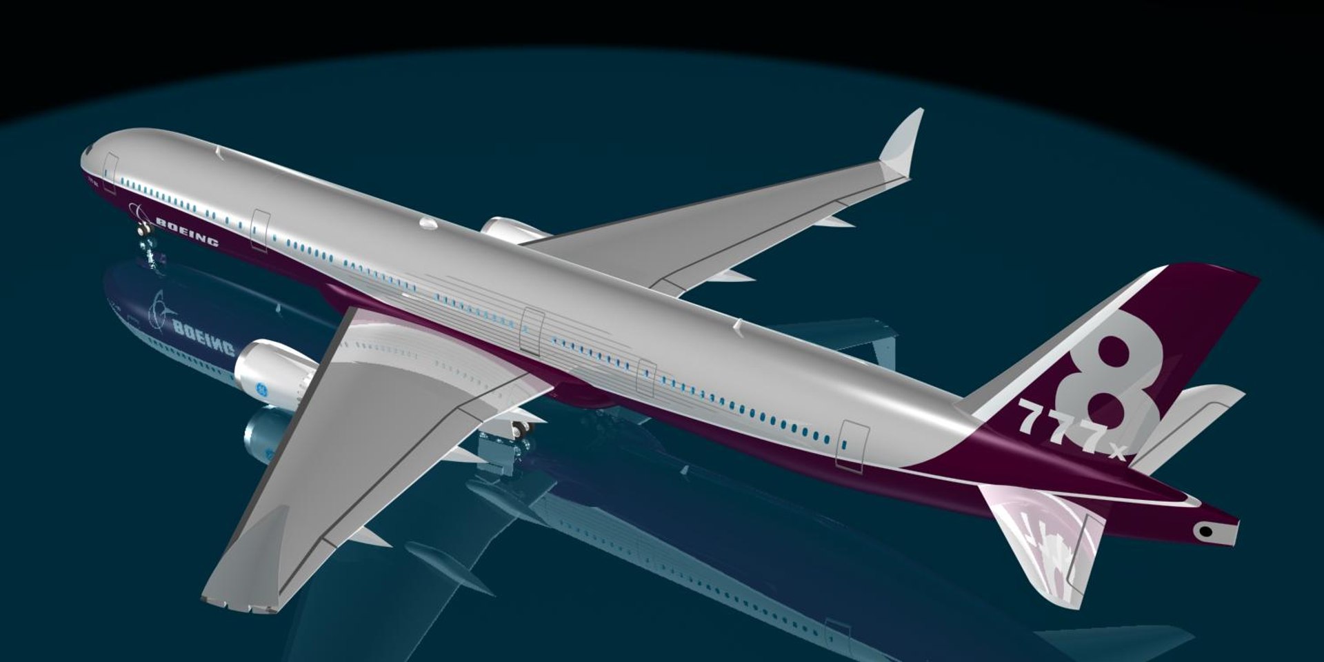 Boeing 777-8x 3d Model