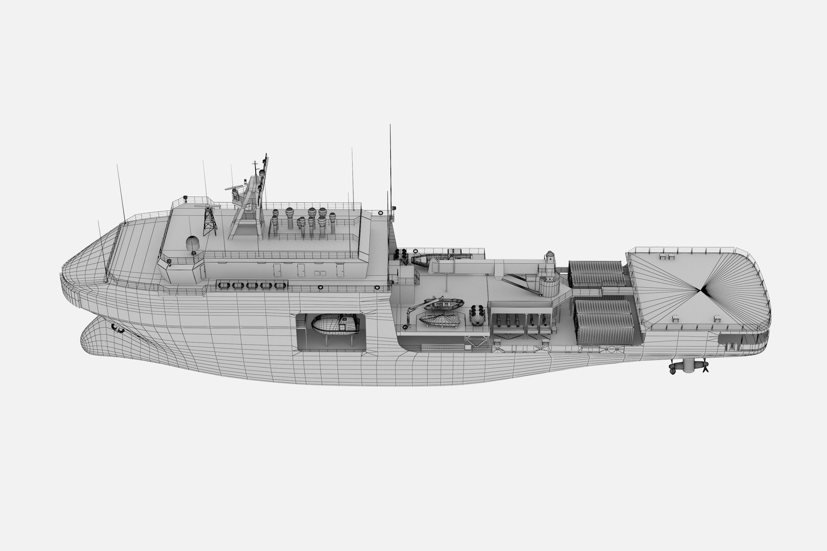 3D Universal tanker supply and salvage vessel 03182 admiral paromov ...