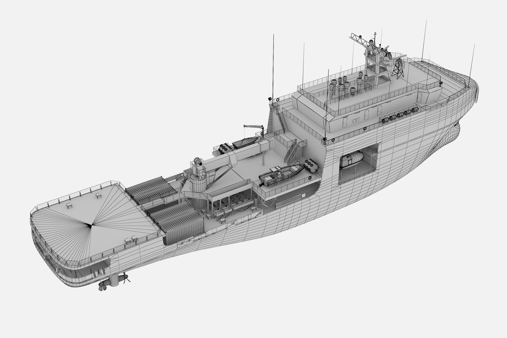 3D Universal Tanker Supply And Salvage Vessel 03182 Admiral Paromov ...