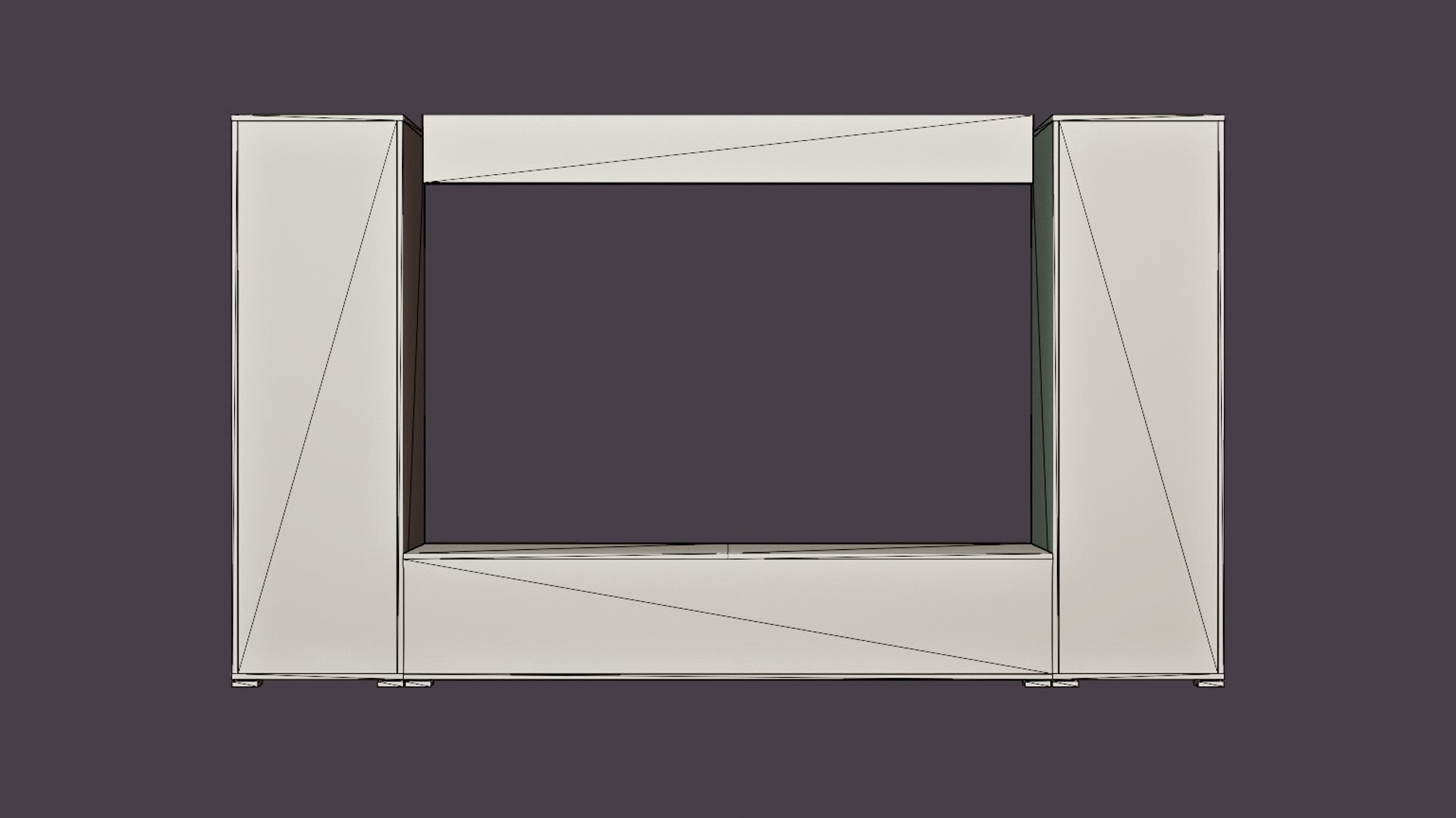 Apryl Media Furniture 260 Cm Black Model - TurboSquid 2233301