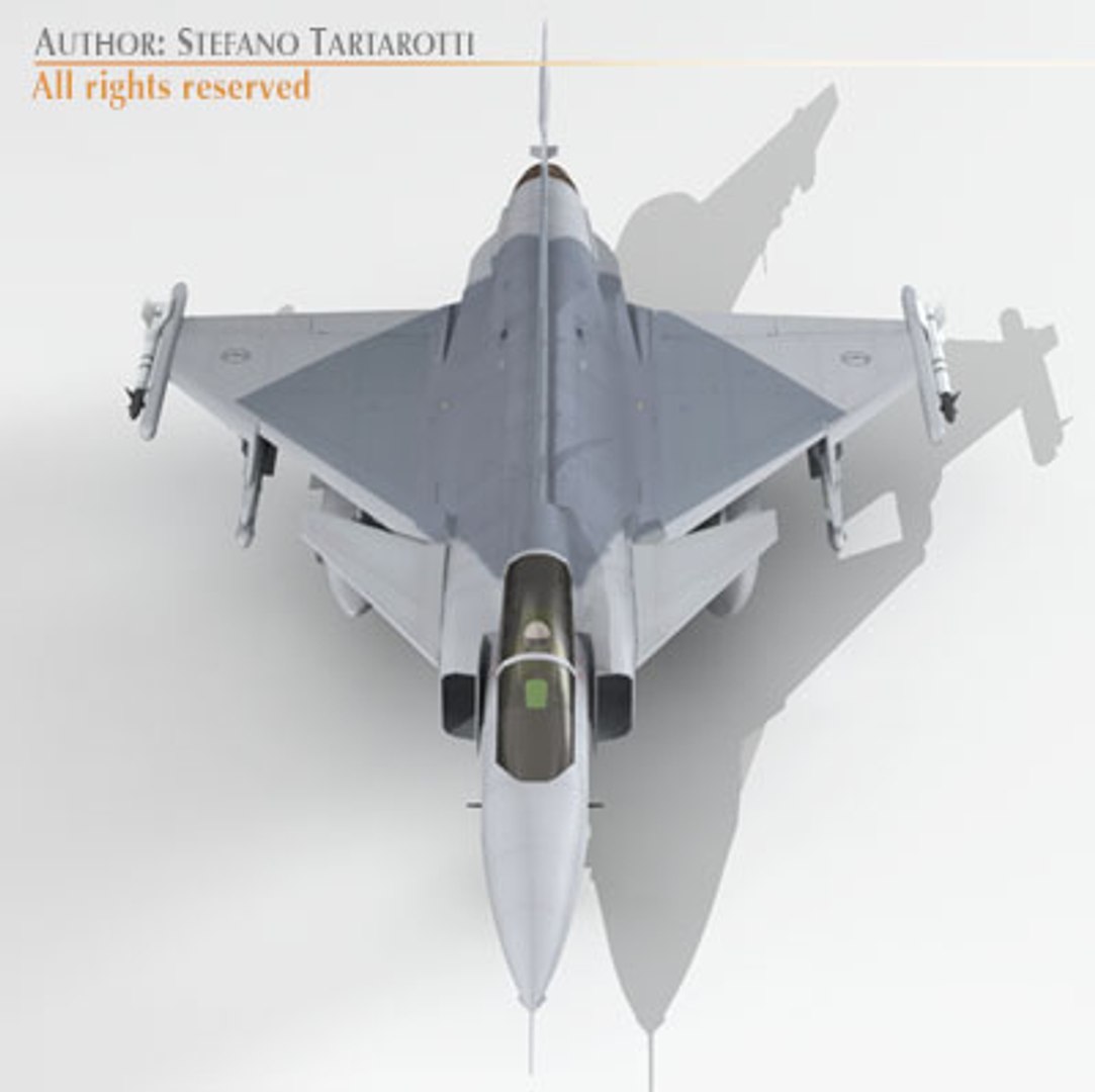 Saab Jas 39 Fighter Aircraft 3d Model