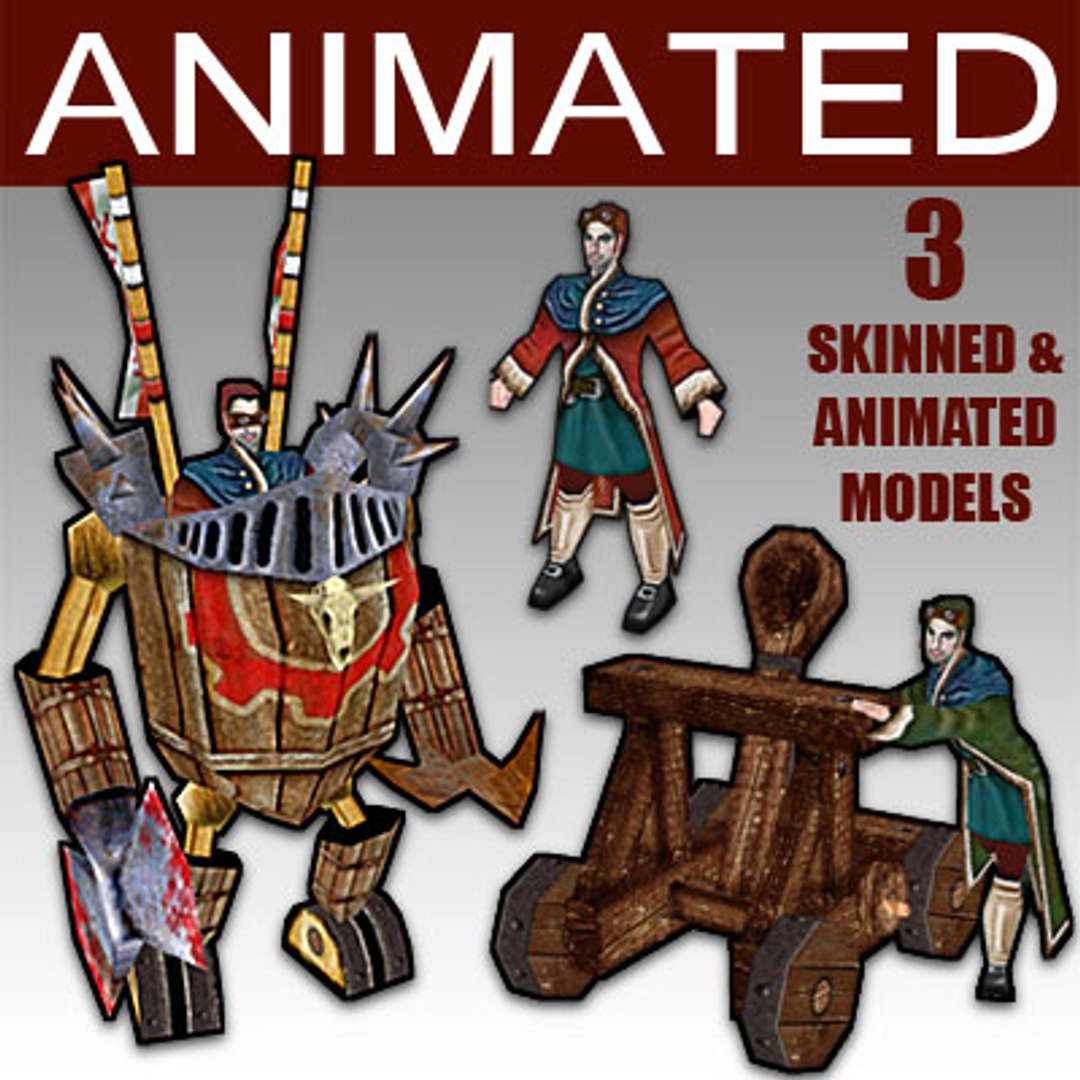 Medieval Characters 3d Model