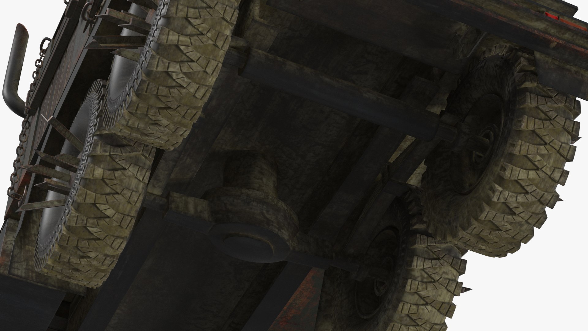 3D Model Apocalyptic Truck Rigged For Maya - TurboSquid 2087471