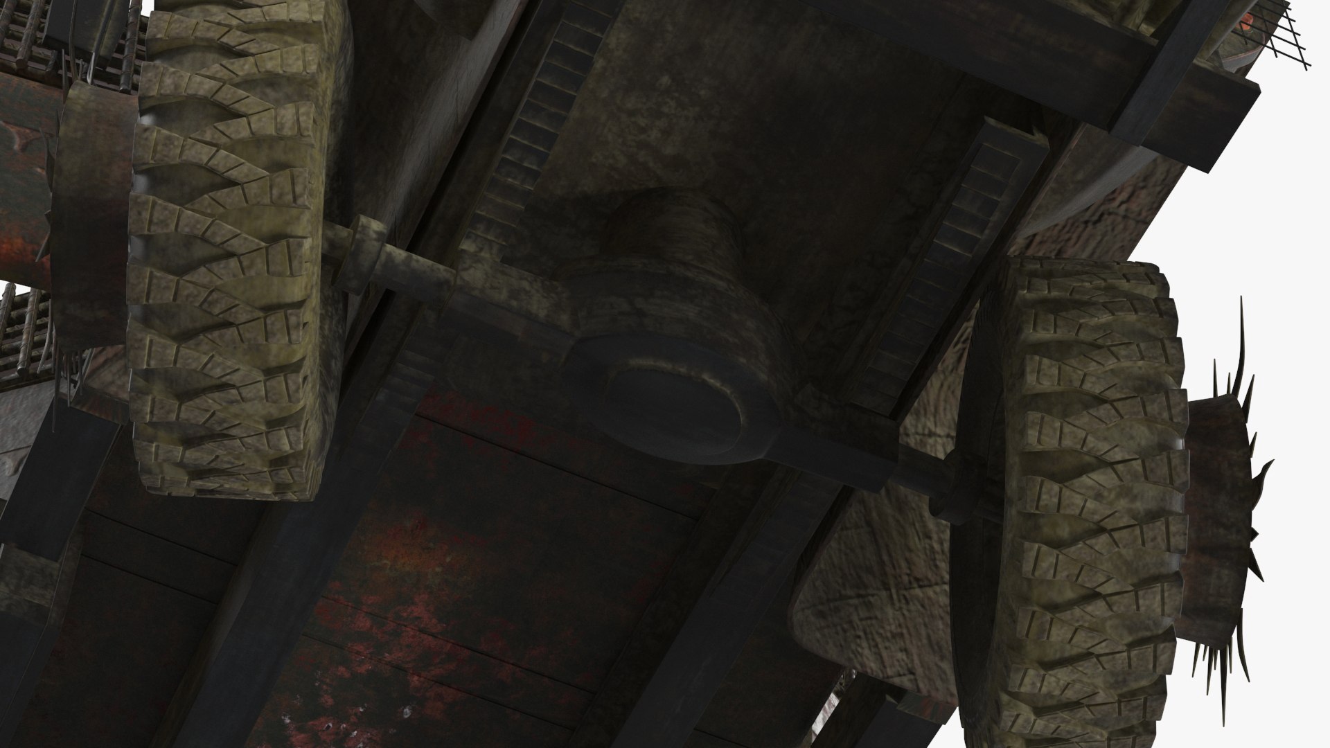3D Model Apocalyptic Truck Rigged For Maya - TurboSquid 2087471