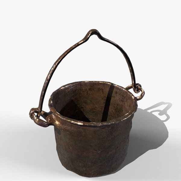 modelo 3d Antiguo caldero de hierro medieval - TurboSquid 2118595